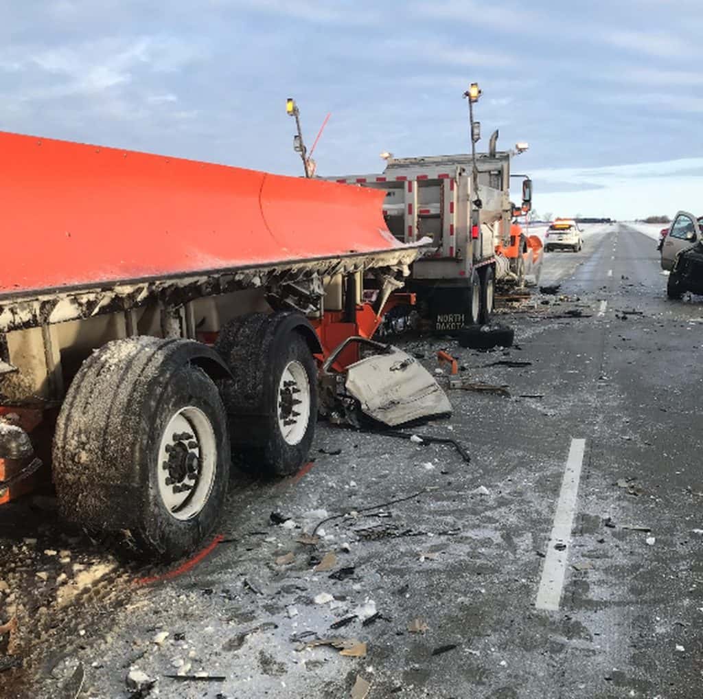 Fatal Crash Involving DOT Plow and Pickup on I-29 South of Grand Forks ...