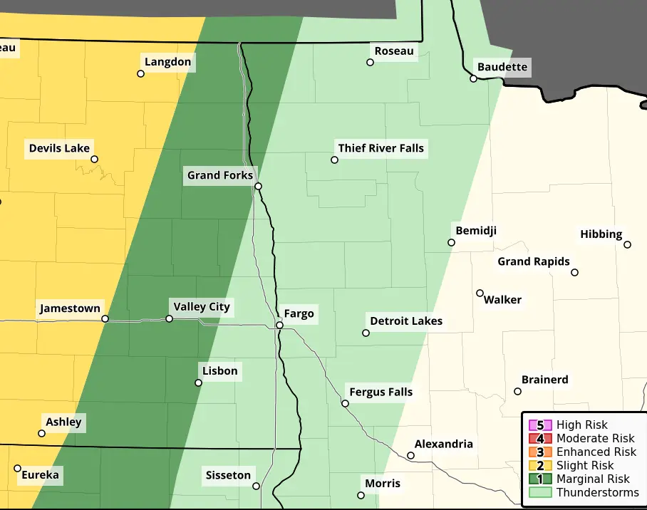 NWS Severe Summer Weather Forecast | News Dakota