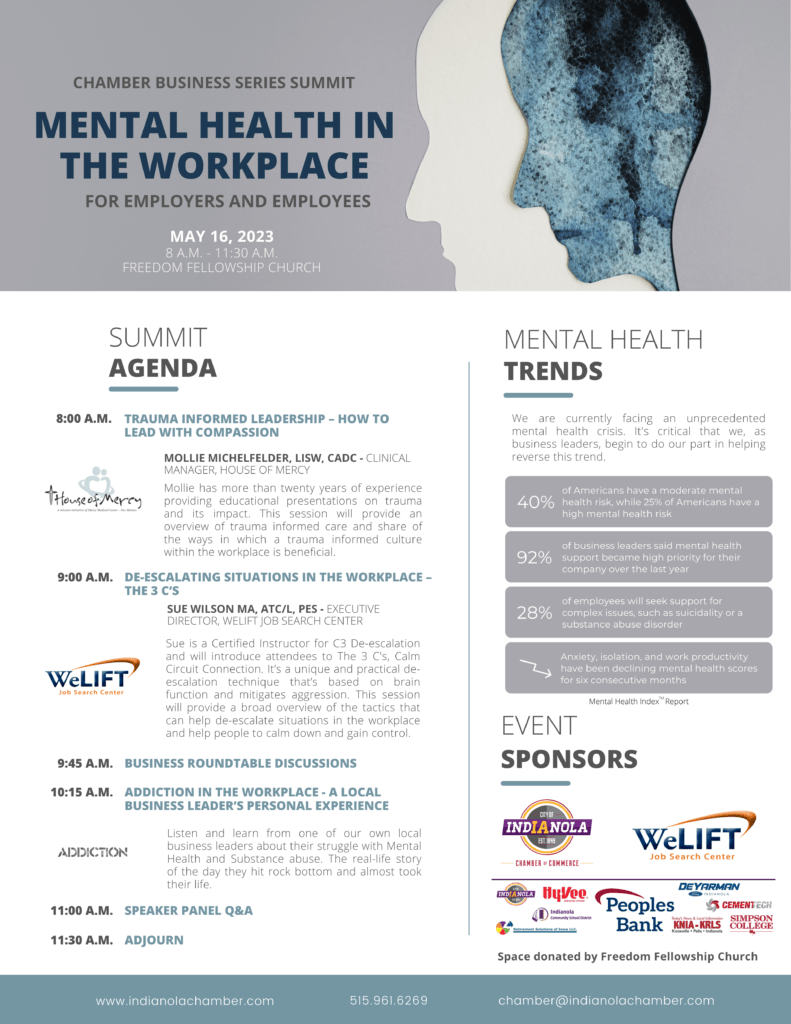 Mental Health in the Workplace Summit | KNIA KRLS Radio - The One to ... Mental Health in the Workplace Summit | KNIA KRLS Radio - The One to ...