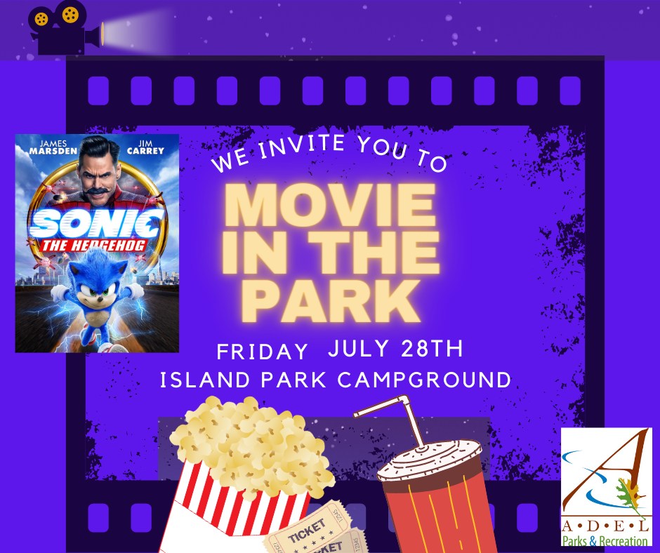 Adel Movie Night in the Park Comes to Island Park on Friday | Raccoon ...
