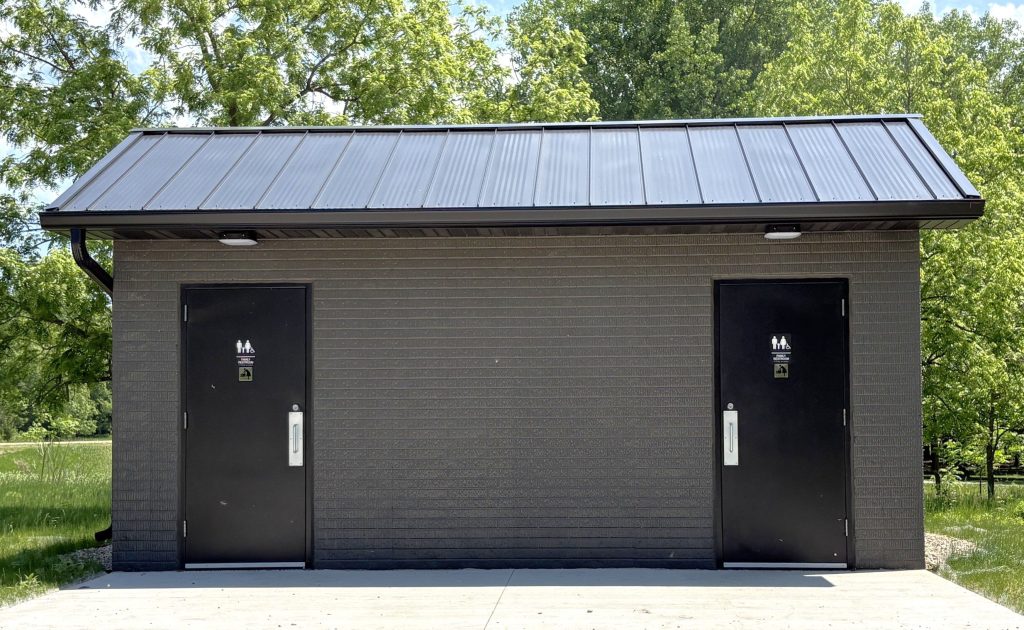 New Restroom Up and Running at Daubendiek Park, New Drinking Foundation ...