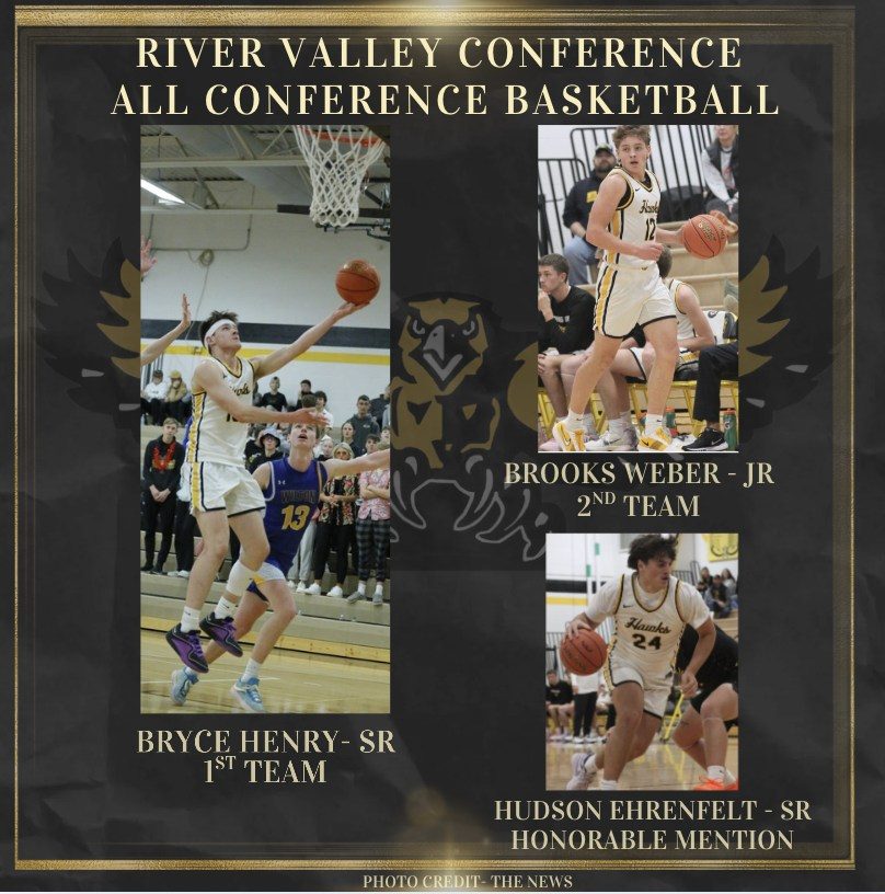 Golden Hawk Trio Take All-River Valley Recognition | KCII Radio - The ...