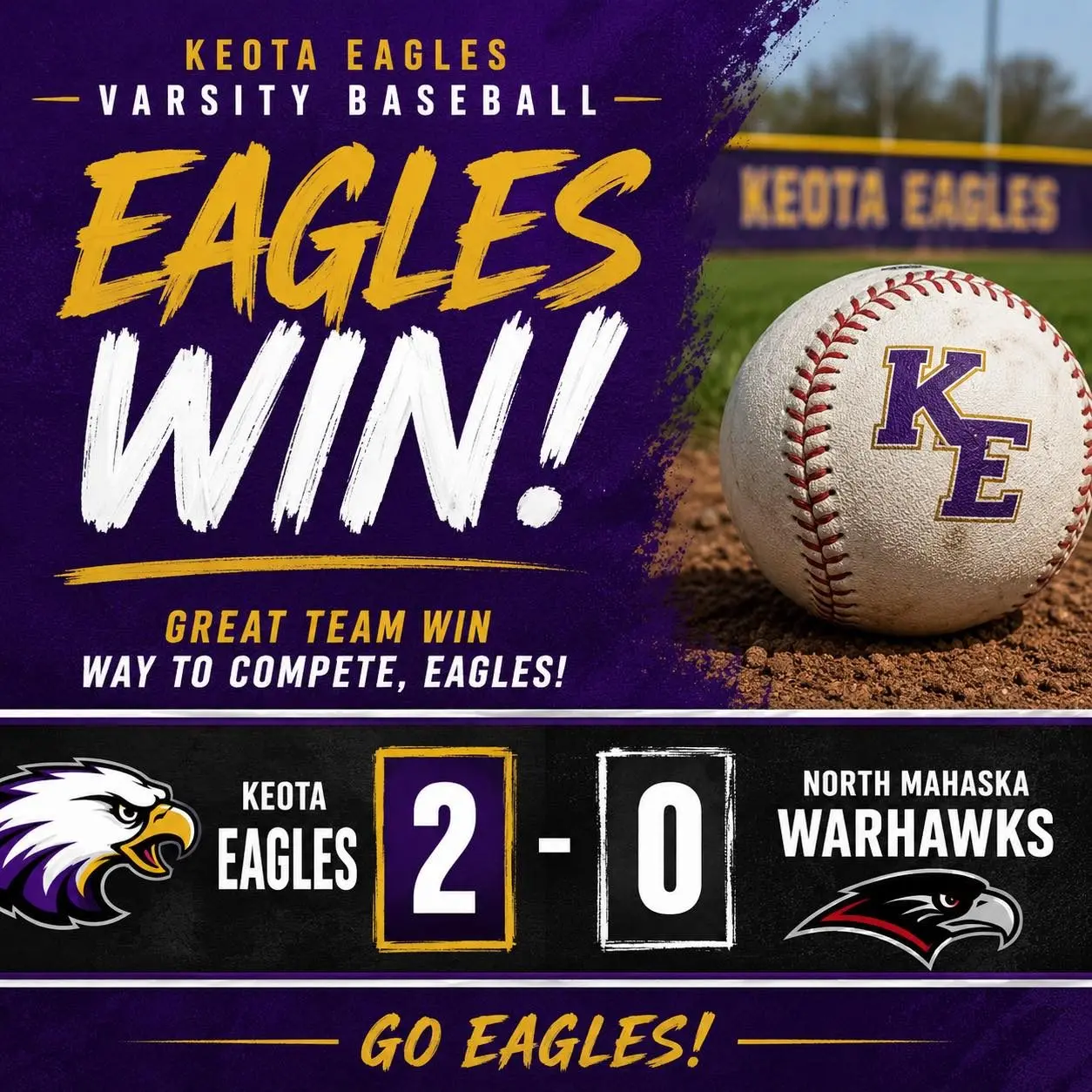 Eagle Arms, Baker and McGuire, Hold Down Warhawks in Shut Out Win ...