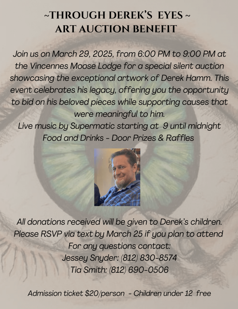 Art Auction Benefit – Honoring the Life and Legacy of Derek Hamm ...