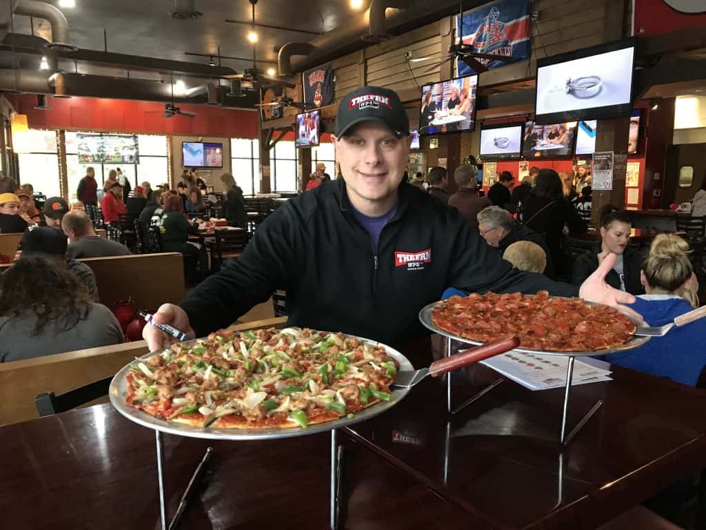 Anthony Rothman at Grandad’s Pizza on October 28, 2018 | The Fan 97.1 FM