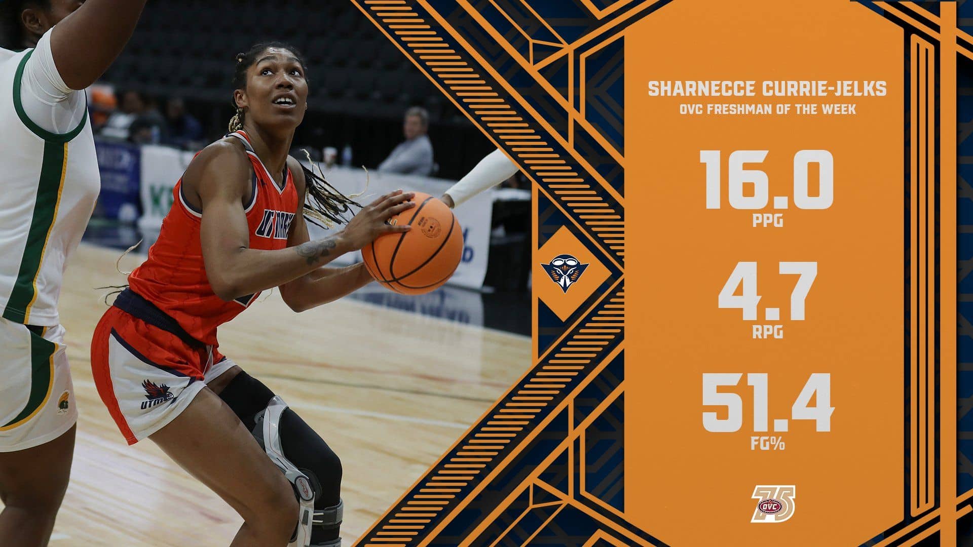Ut Martin Womens Basketballs Sharnece Currie Jelks Named Ovc Freshman