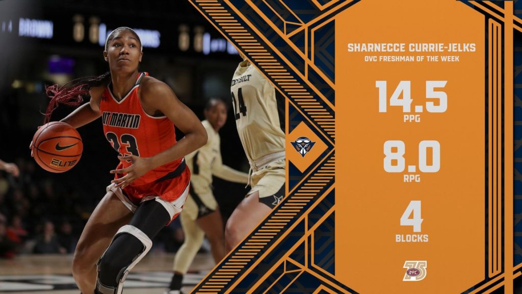 Ut Martin Womens Basketballs Sharnece Currie Jelks Named Ovc Freshman