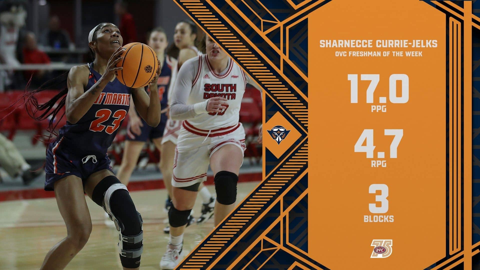 Ut Martin Womens Basketballs Sharnecce Currie Jelks Named Ovc