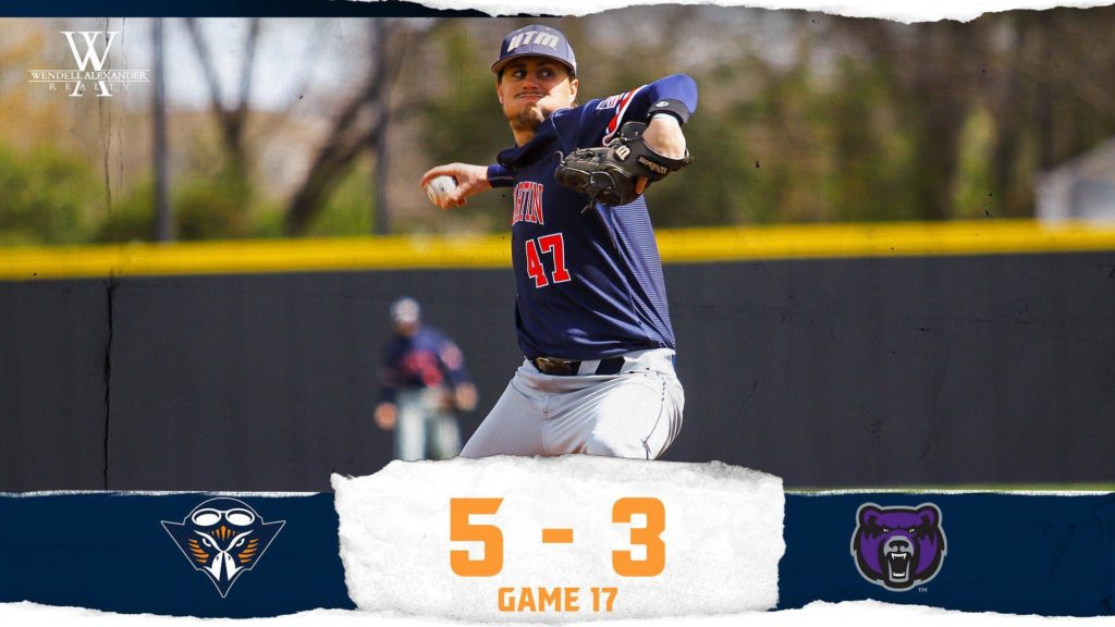 UT Martin Baseball Takes 1 of 3 From Road Series at Central Arkansas ...