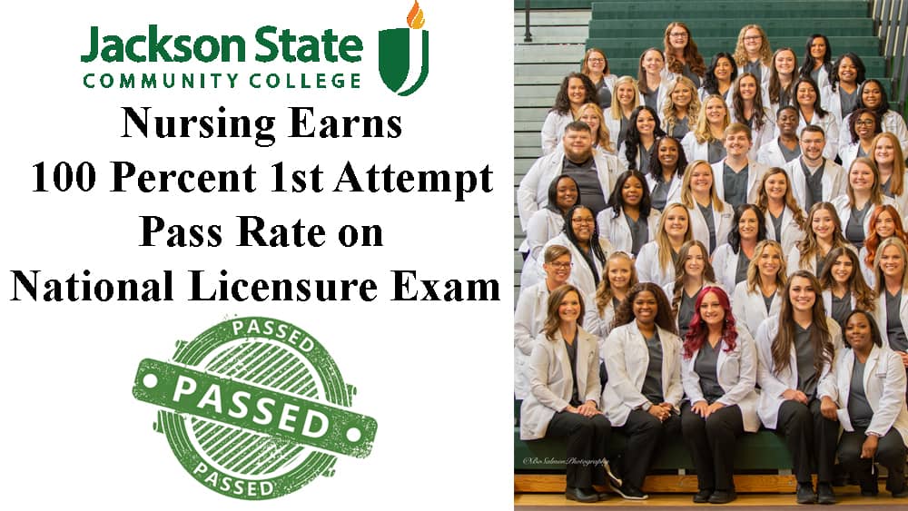 JSCC Nursing Earns 100 Percent First Attempt Pass Rate on National ...