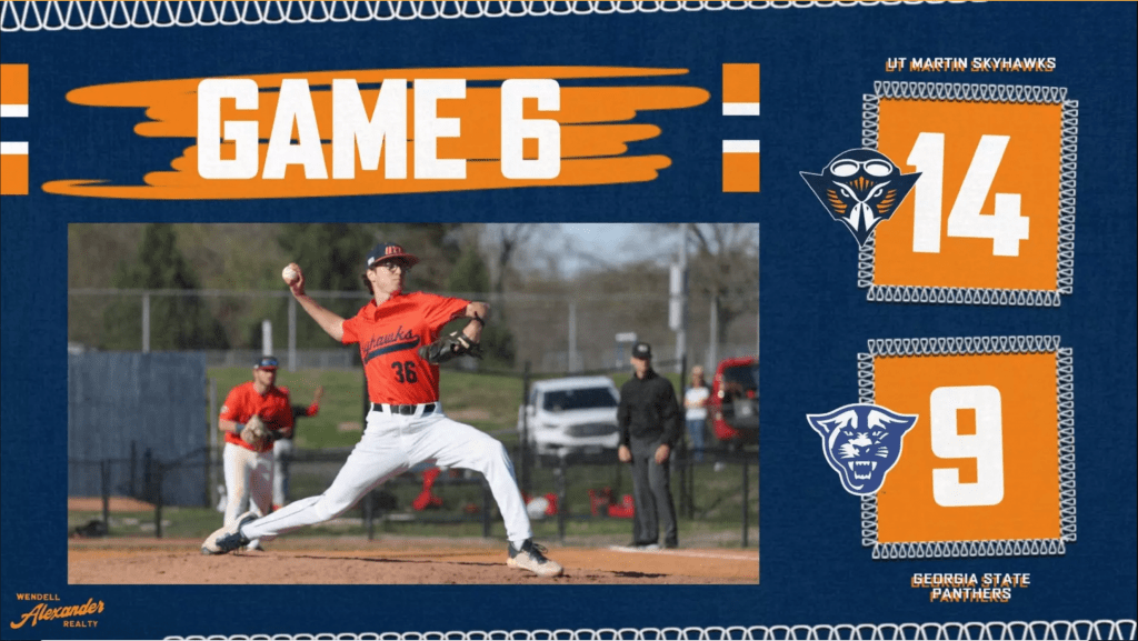UT Martin Baseball Takes Game 3 Of Georgia State Series | radio NWTN