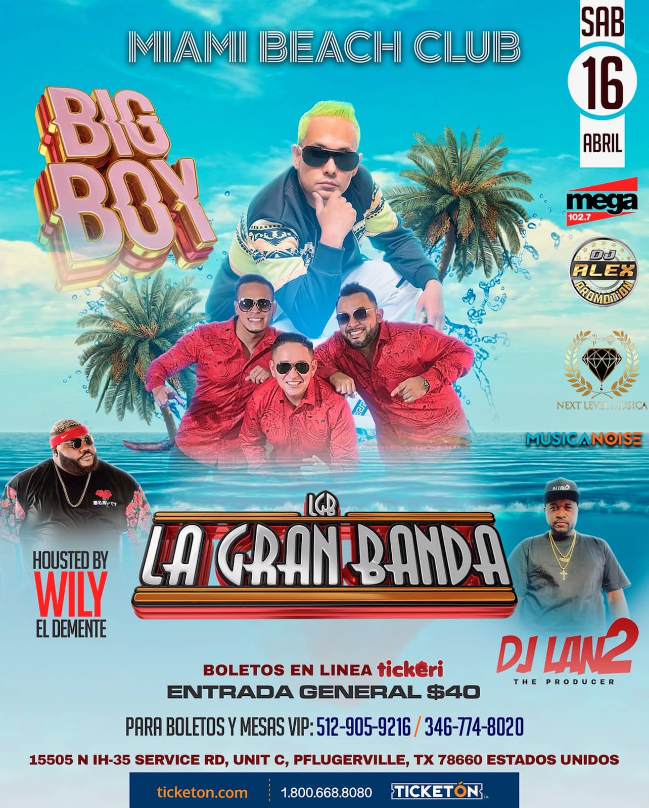 Big Boy Miami Beach Club Mega 102 7 FM Big Boy Miami Beach Club Mega 102 7 FM