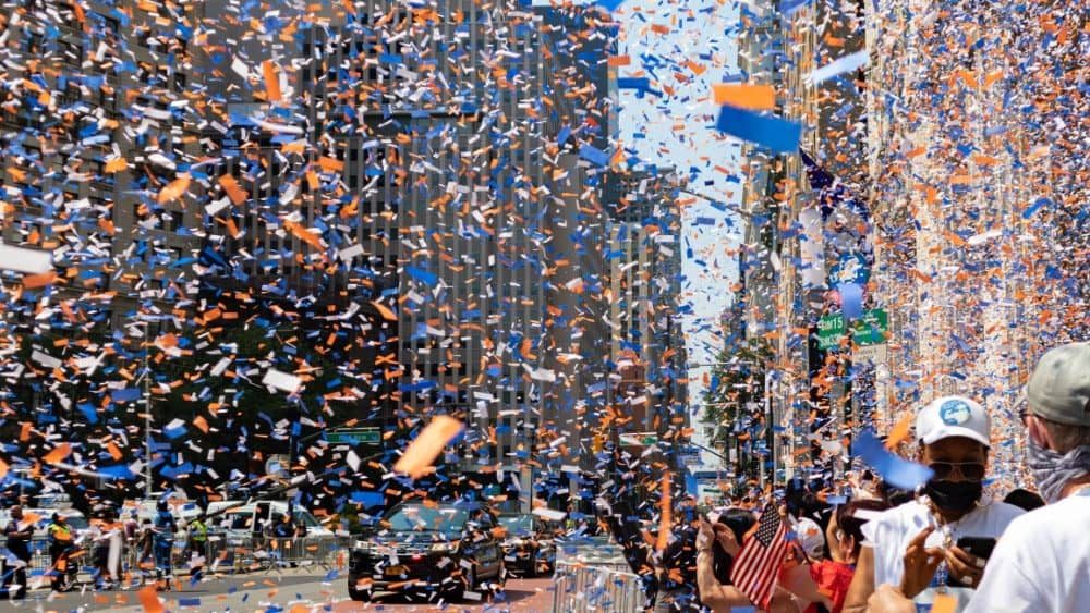 Millions celebrate the Knicks' historic NBA Championship with ticker ...