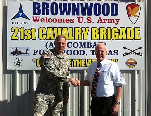 New Commanding Officer of the 21st Cavalry Brigade Visits Brownwood ...