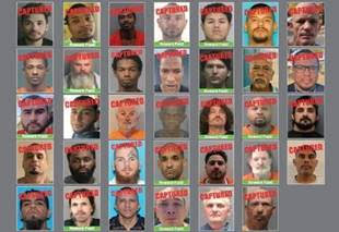 Top 10 Most Wanted Fugitives Captured in California, Dallas and San ...