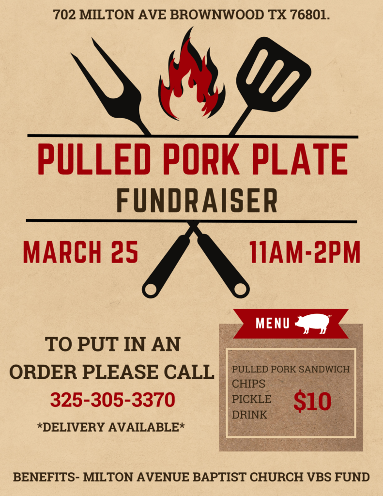 Pulled Pork Fundraiser | Brownwood News Pulled Pork Fundraiser | Brownwood News
