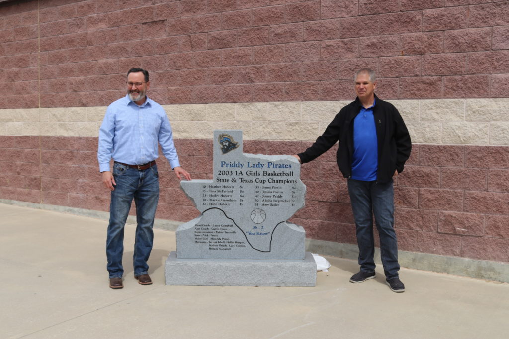 Monument unveiled for Priddy Lady Pirates 2003 basketball state ...