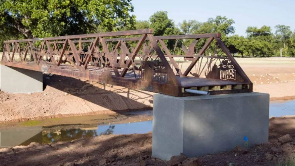 Early Town Center project adds walking bridge | Brownwood News
