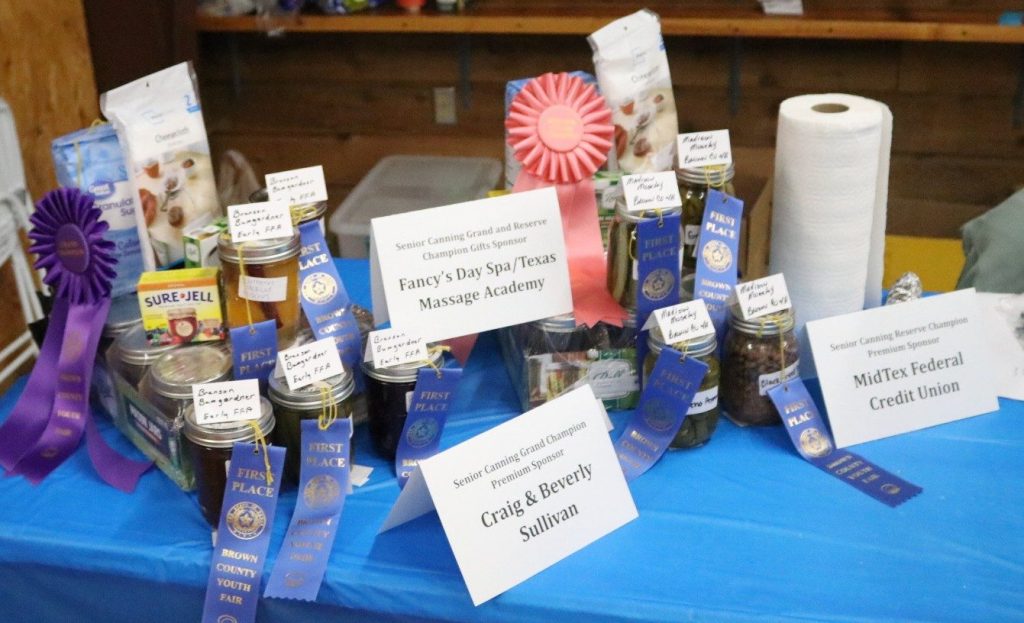 BCYF 2025 Canning Results, Photos | Brownwood News
