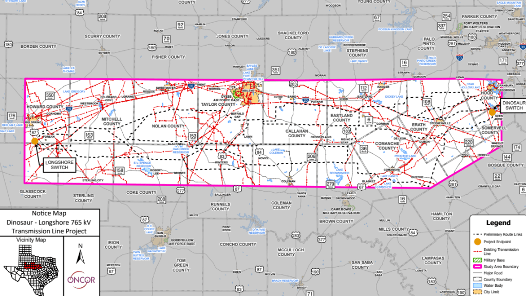 Oncor proposes large transmission line project impacting local region ...