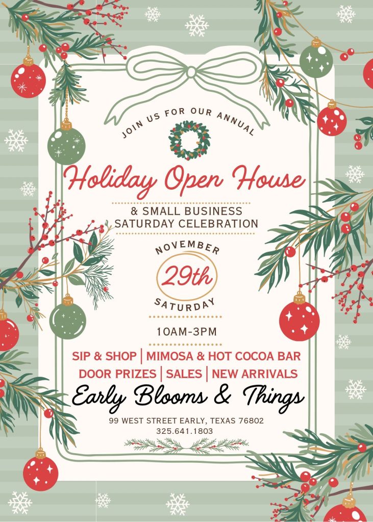 Holiday Open House | Brownwood News
