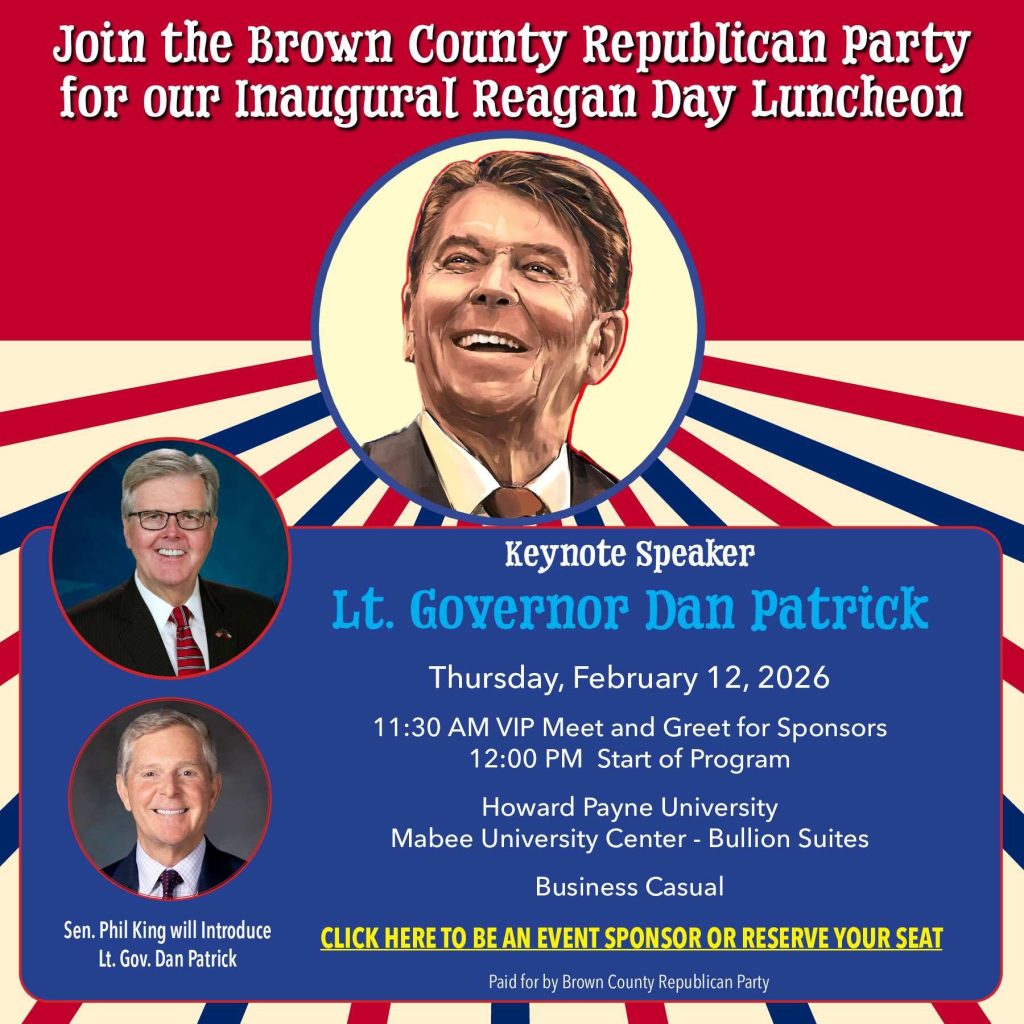 Brown County Republican Party Inaugural Reagan Day Luncheon Set for ...