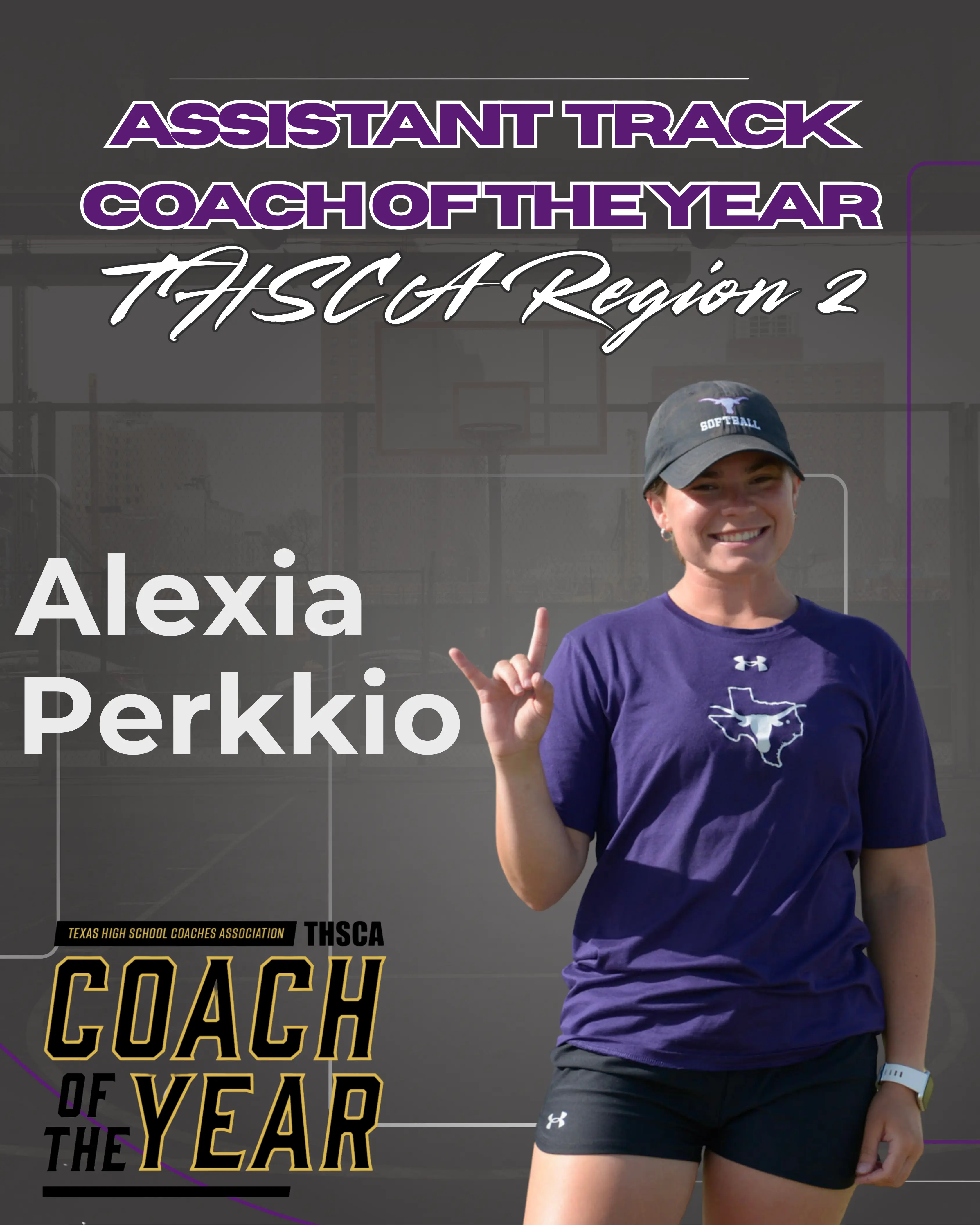 Early's Coach Alexia Perkkio Awarded THSCA Regional Assistant Track and ...