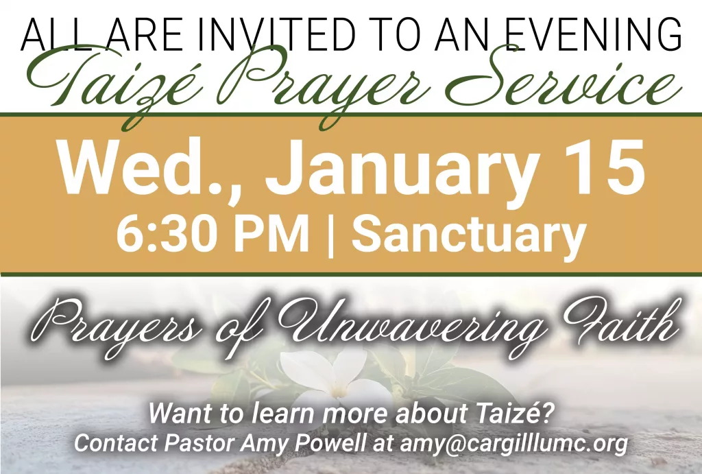 Taizé Prayer Service | WWHG - 105.9 The HOG