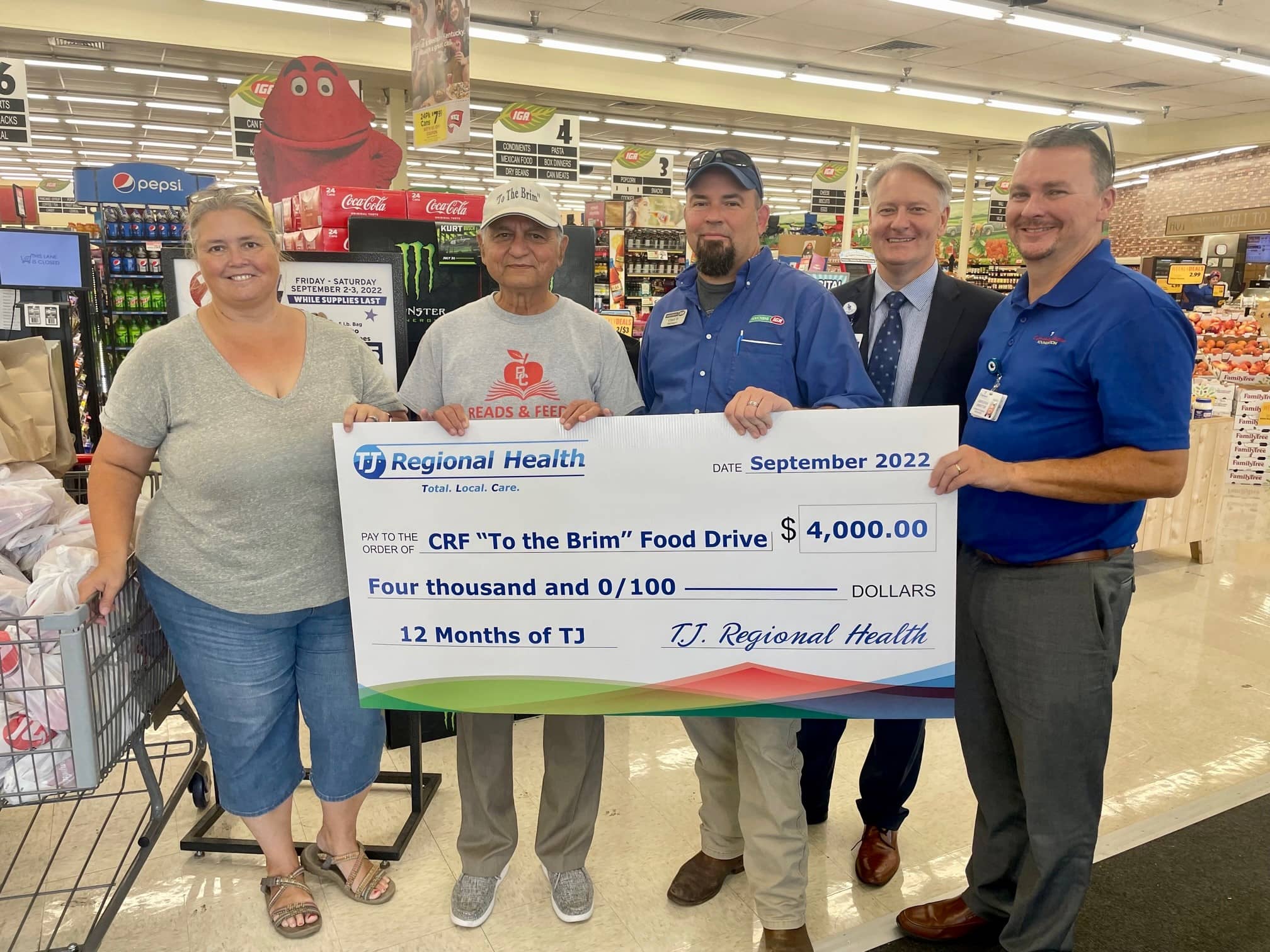 TJ Regional Health donates $4K to Community Relief Fund | WCLU Radio