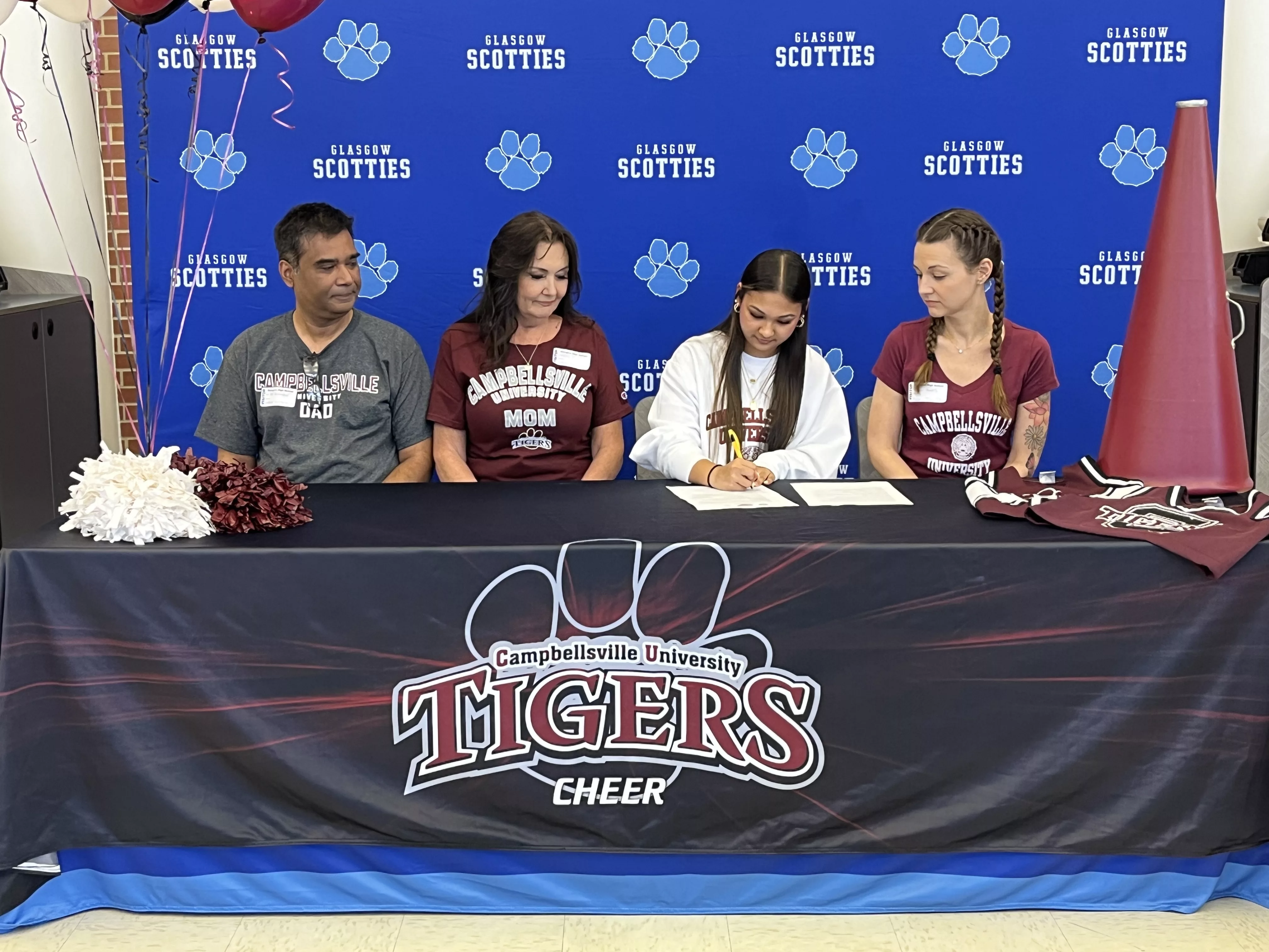 Glasgow senior cheerleader Mattie Zunnurain signs letter of intent to ...