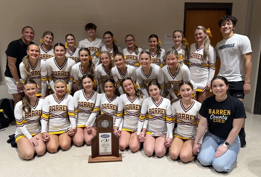 Barren County coed cheer team places 2nd in state | WCLU Radio