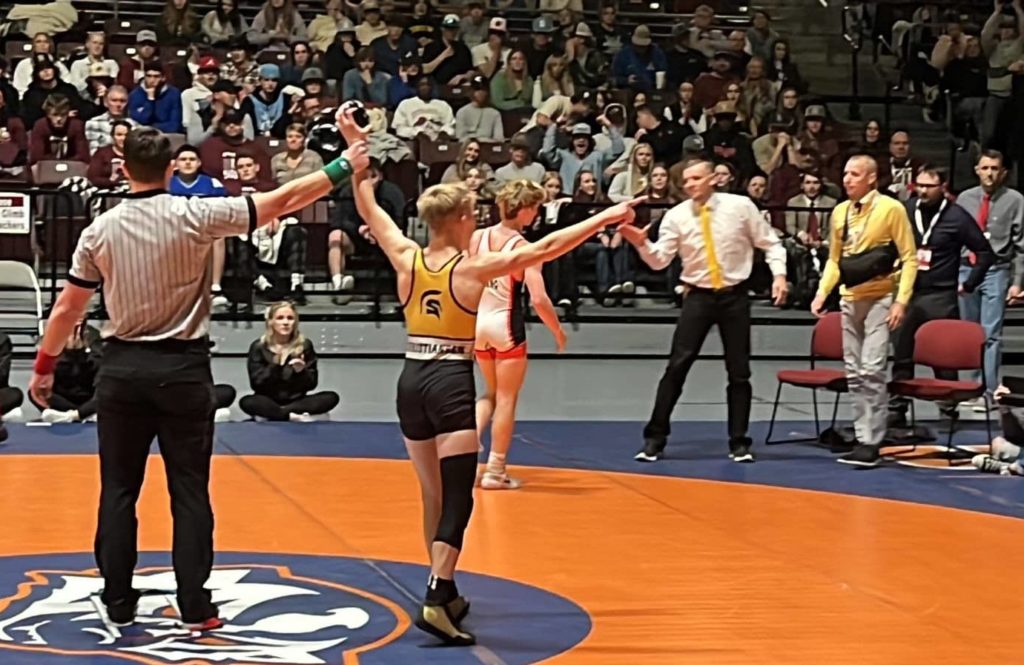 Christiansen State Champion at 106 pounds for Emery Spartan wrestling ...