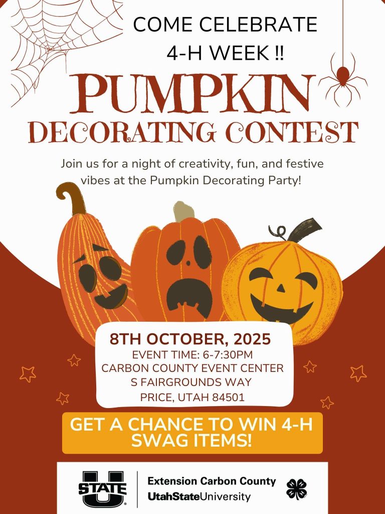 USU Extension 4-H Pumpkin Decorating Contest | KOAl - Price,UT