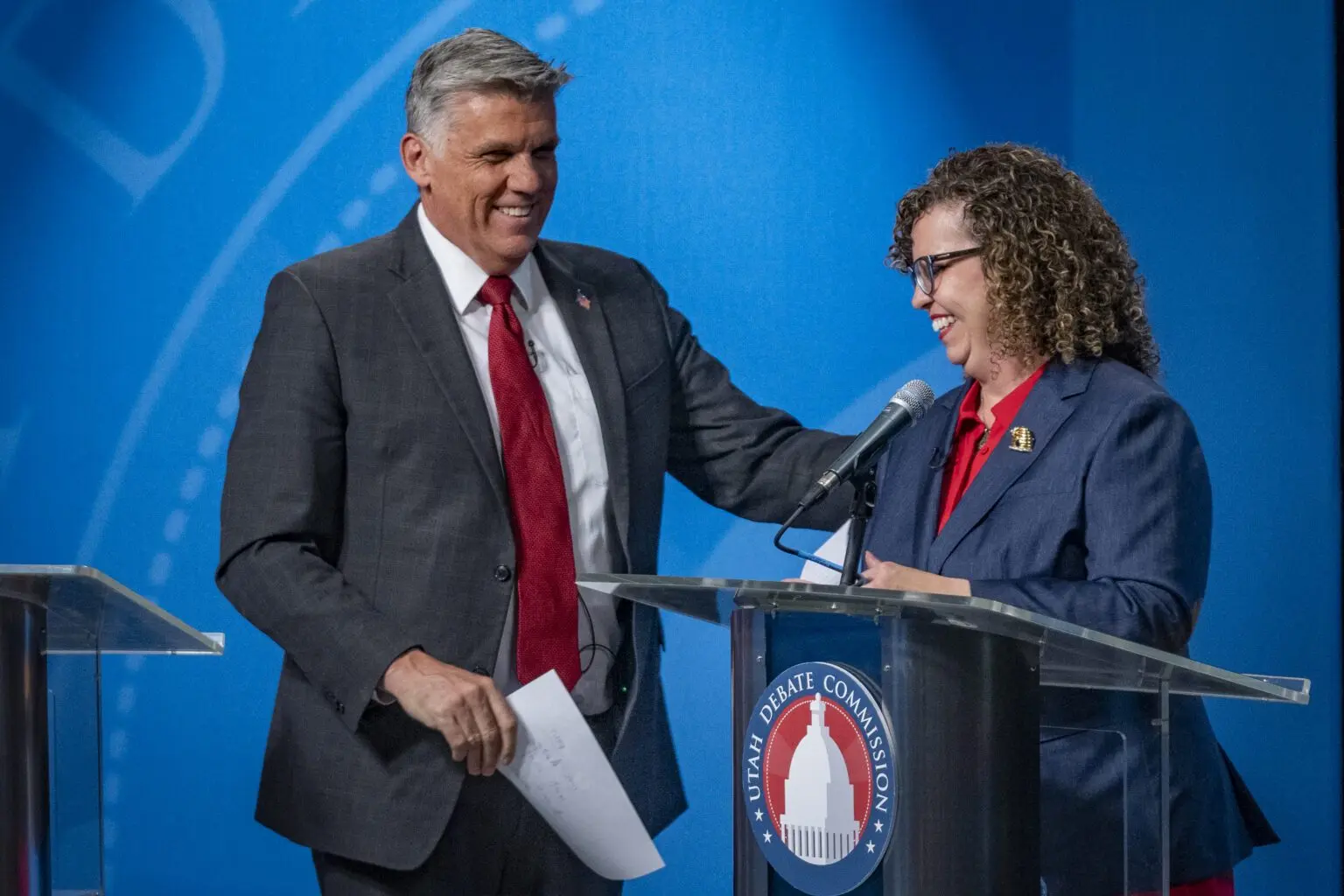 Maloy, Lyman talk ICE, data centers in debate for Utah's new 3rd ...