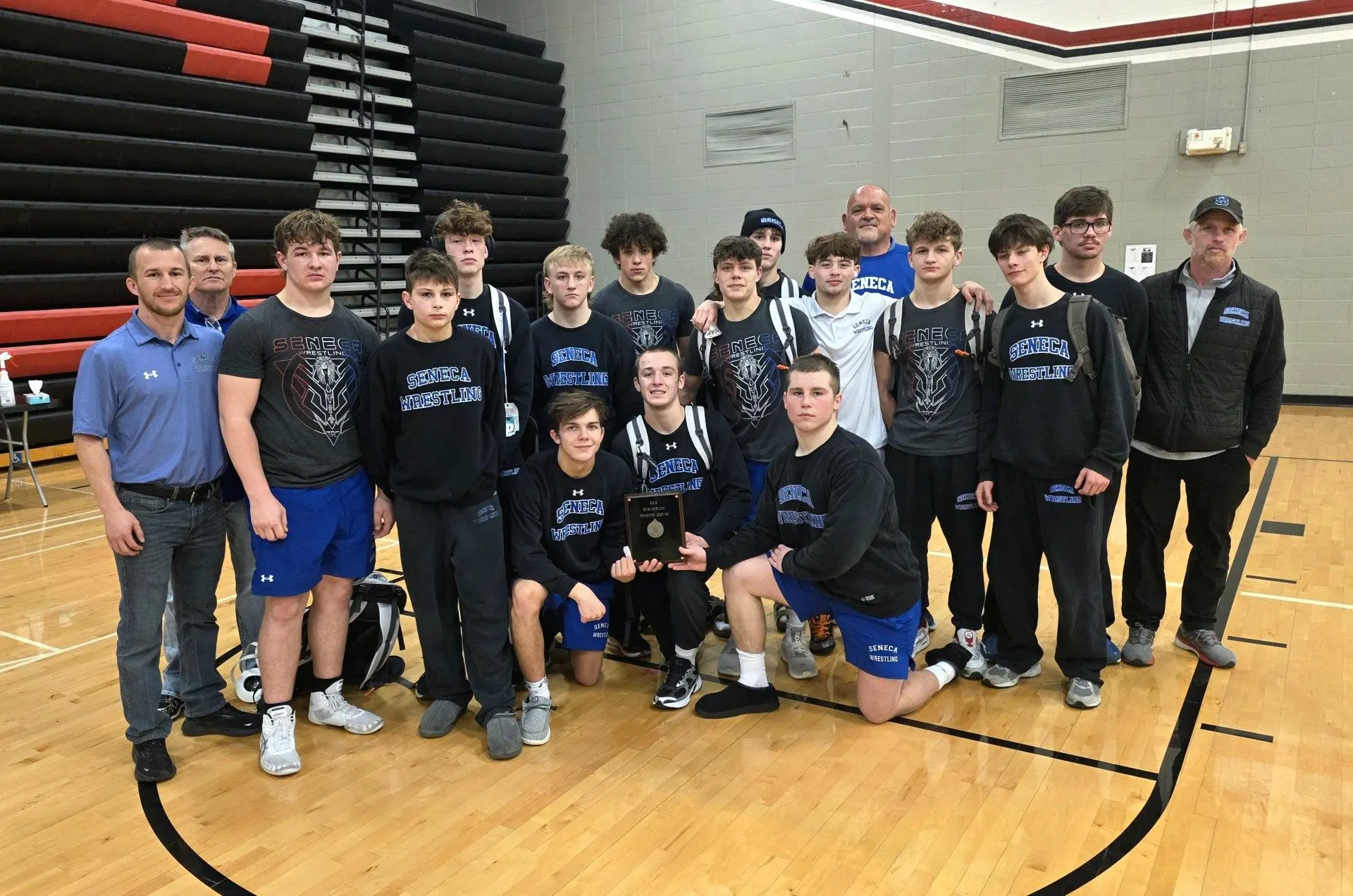 Seneca wrestling claims Big 8 boys conference tournament team title ...