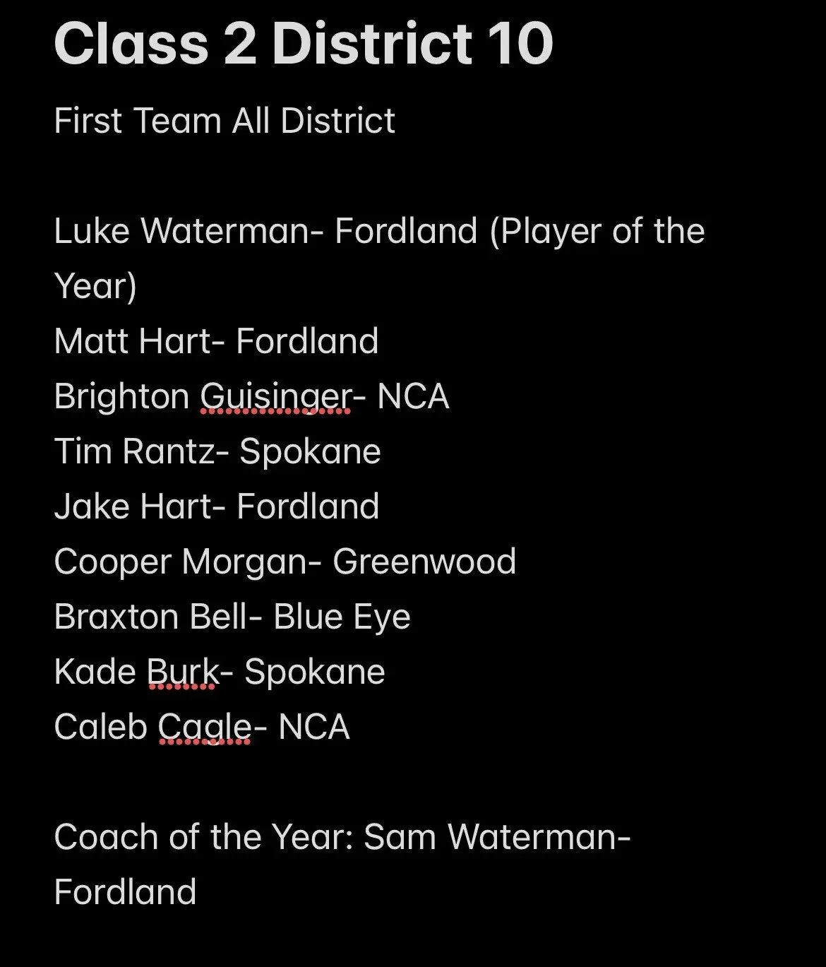 2026 All-Class 2 District 10 baseball team | Ozarks Sports Zone