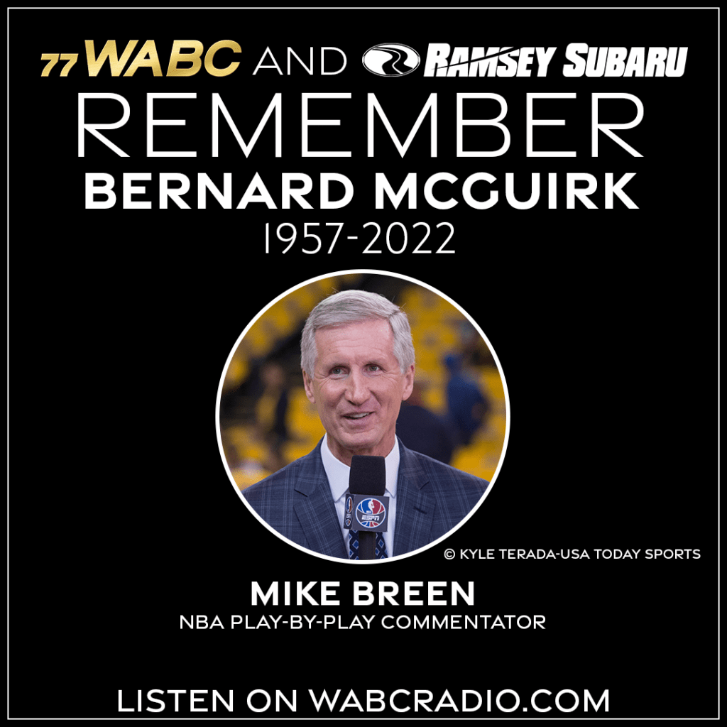 NBA Play-by-Play Commentator Mike Breen | 10-12-2022 – 77 WABC