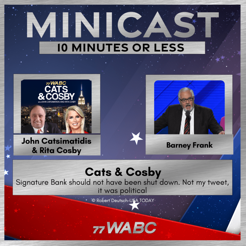 Cong Barney Frank: Signature Bank should not have been shut down. Not ...