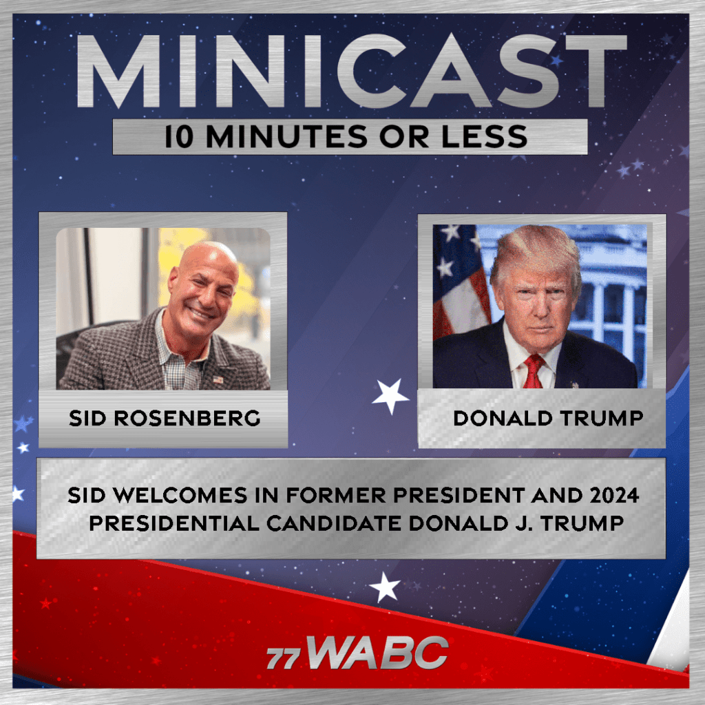 Sid welcomes in former president and 2024 presidential candidate Donald ...