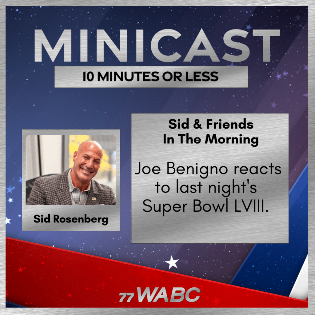 Joe Benigno reacts to last night's Super Bowl LVIII. – 77 WABC