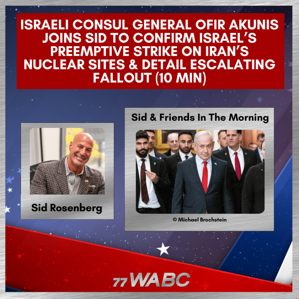 Israeli Consul General Ofir Akunis Joins Sid to Confirm Israel’s ...