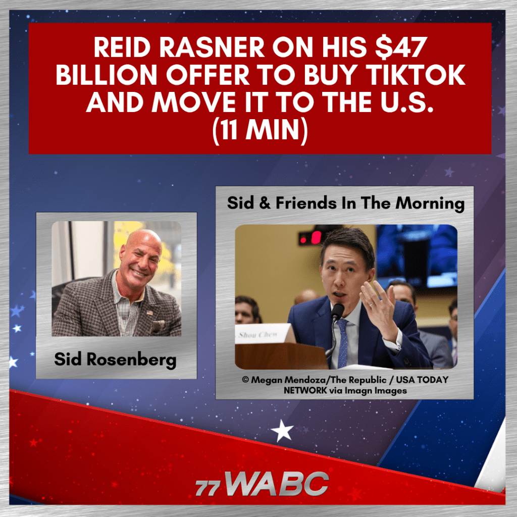 Reid Rasner on His $47 Billion Offer to Buy TikTok and Move It to the U ...