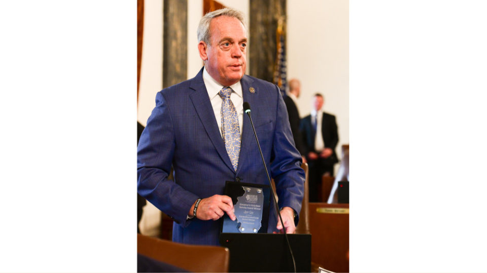 Senator Fowler Honors Jeffrey Gee on Senate Floor | Q106.3