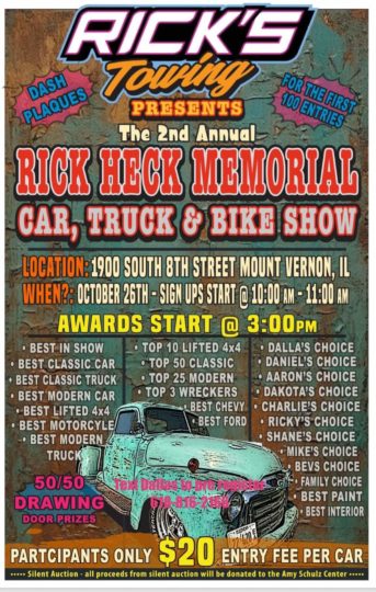 Rick Heck Memorial Car, Truck & Bike Show | WMIX