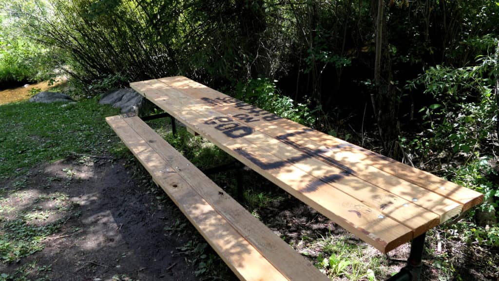 Picnic table in Steamboat Springs is vandalized with swastikas ...