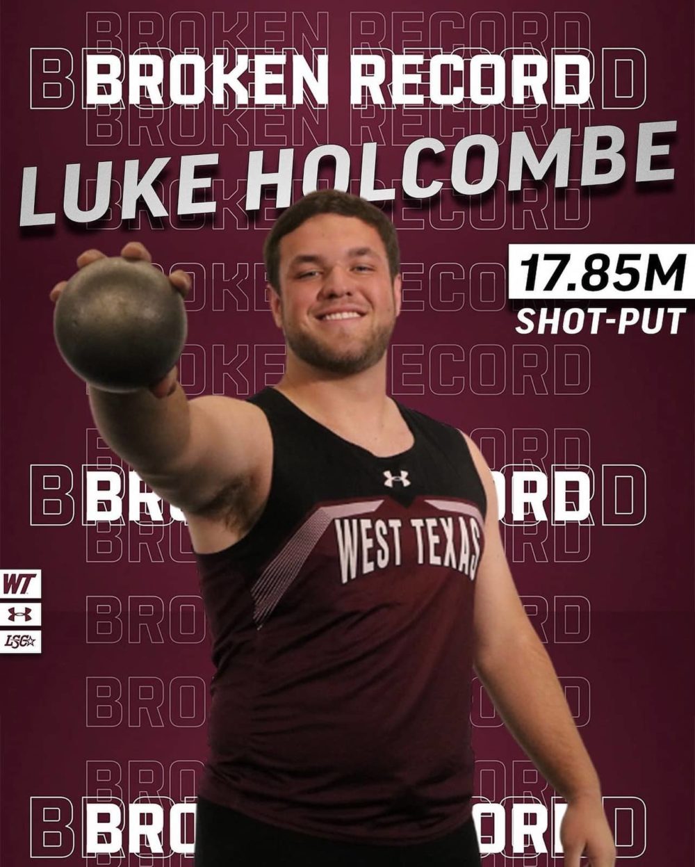 Holcombe Becomes #1 in the WTAMU Record Books | Floyd County Record