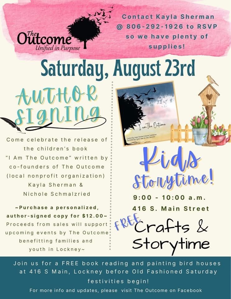 Community Event in Lockney: Story & Craft Time Before Old Fashioned Saturday! | Floyd County Record