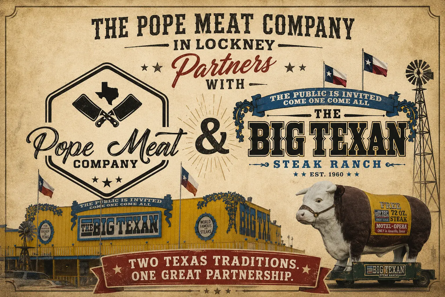 Lockney's Pope Meat Company Partners with Big Texan for Nationwide Beef ...