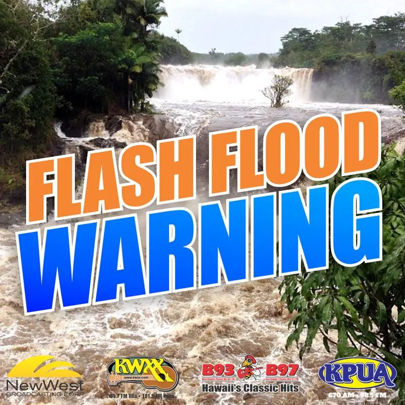Flash Flood WARNING extended until 6:45pm | B93 | B97