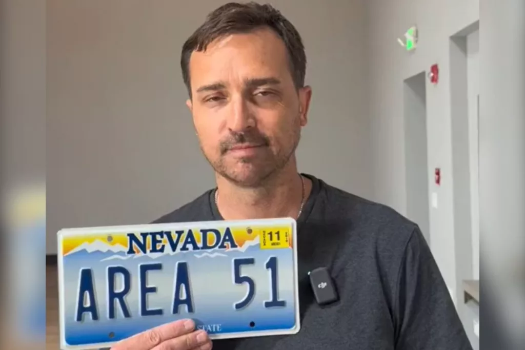 The Owner of the Real "AREA 51" Nevada License Plate Consistently ...